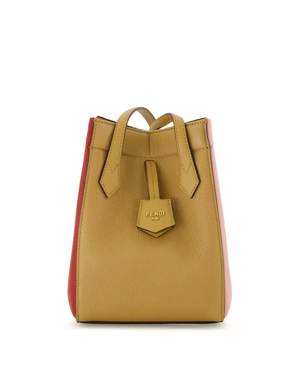 Fendi Mini Origami Bucket Bag in Natural | Lyst