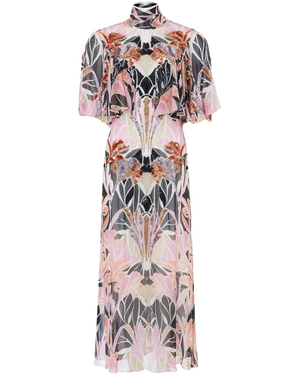 Temperley London Alani Midi Dress in White | Lyst