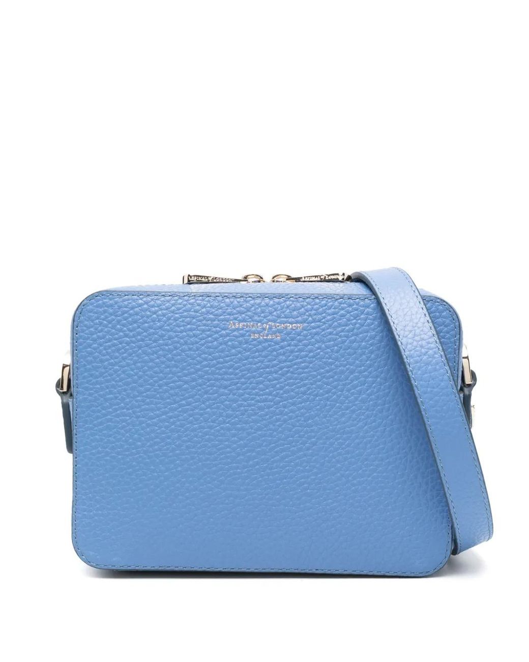 Aspinal of London Leather Cross Body Bag in Blue | Lyst
