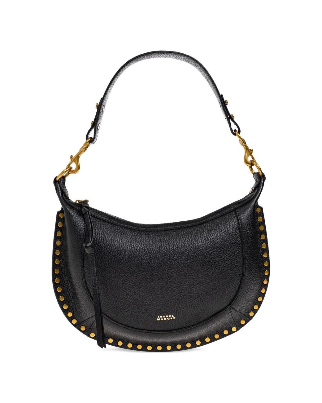 Isabel Marant Oskan Moon Studded Leather Tote Bag in Black | Lyst