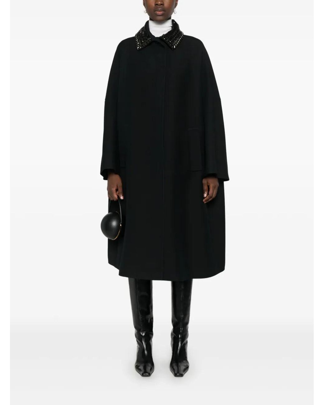 Max Mara Faraday Coat in Black | Lyst