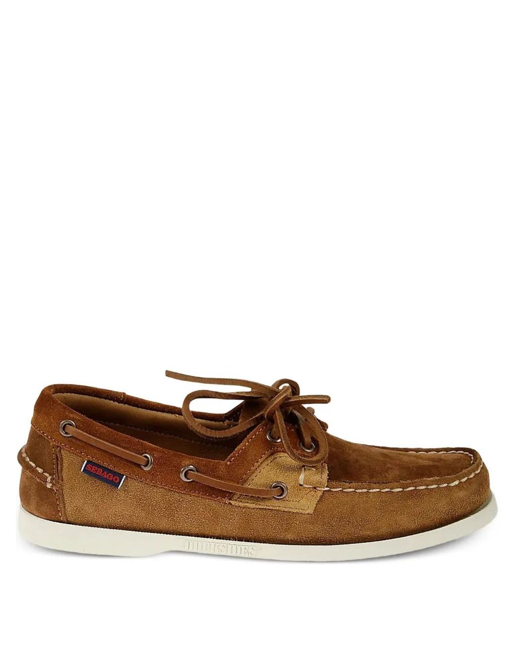 Sebago Rossisland Jib Shadow Suede Boat Shoes in Brown for Men | Lyst