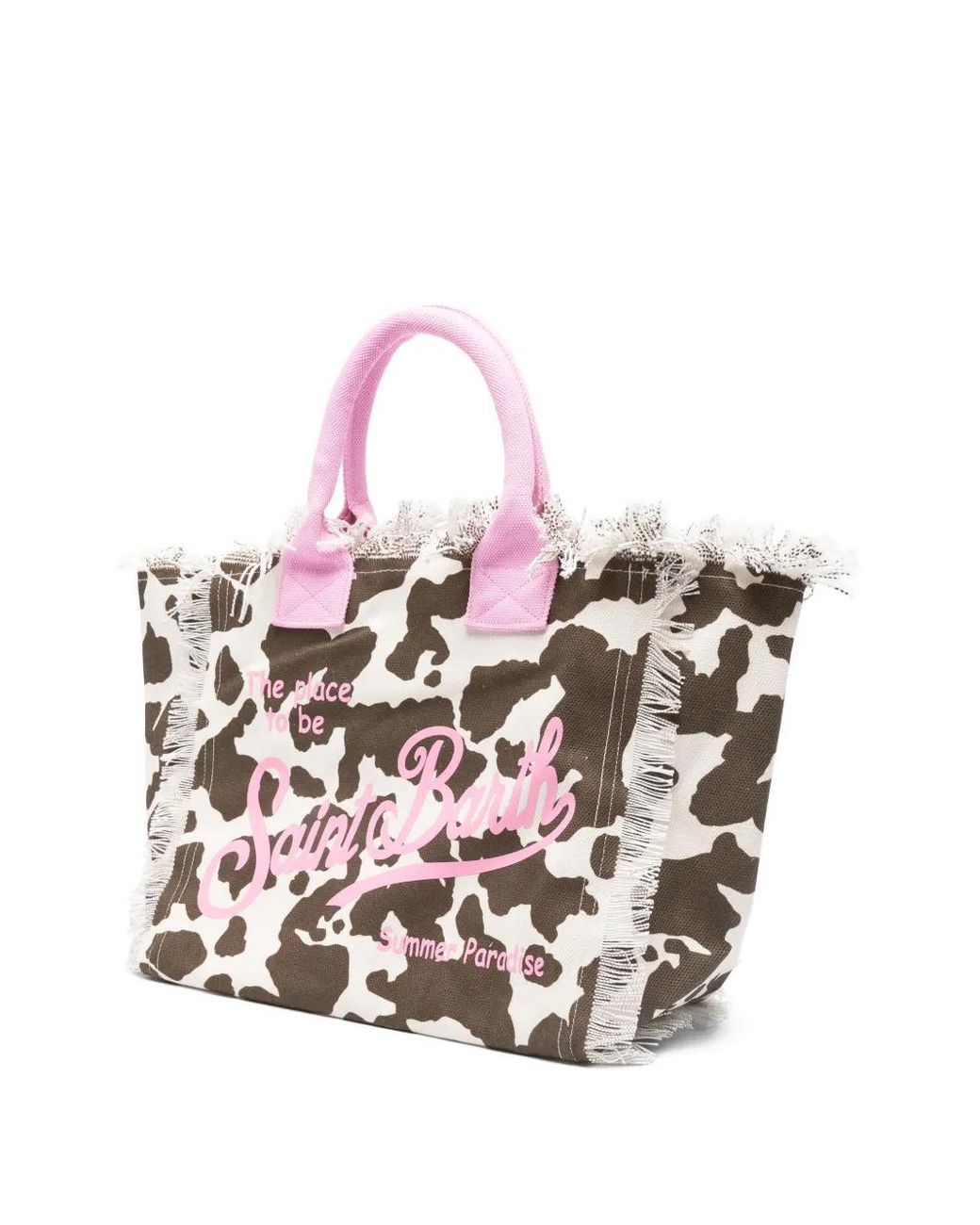 MC2 Saint Barth Cabas Effilé Vanity À Imprimé Animalier in Pink | Lyst