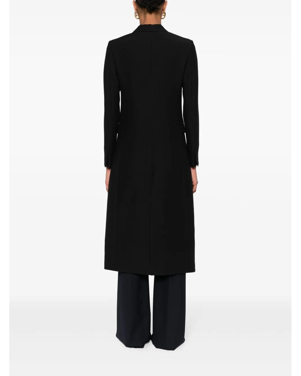 Fabiana Filippi Double-Breasted Coat in Black | Lyst