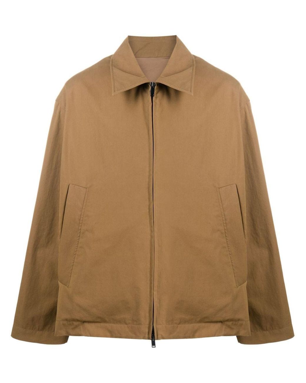 Studio Nicholson Two-way Zipper Jacket in Natural for Men | Lyst