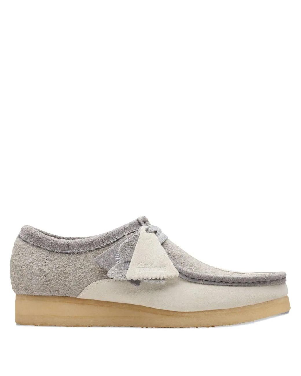 Clarks Wallabee Boots in White for Men | Lyst