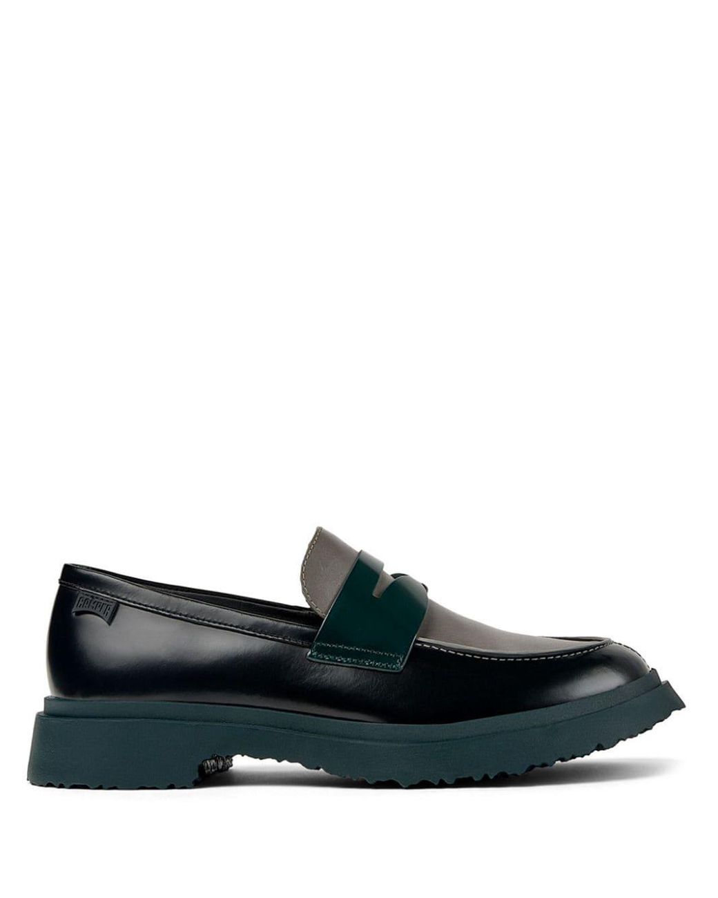 Camper Walden Mismatched Colour-Block Loafers in Green for Men | Lyst