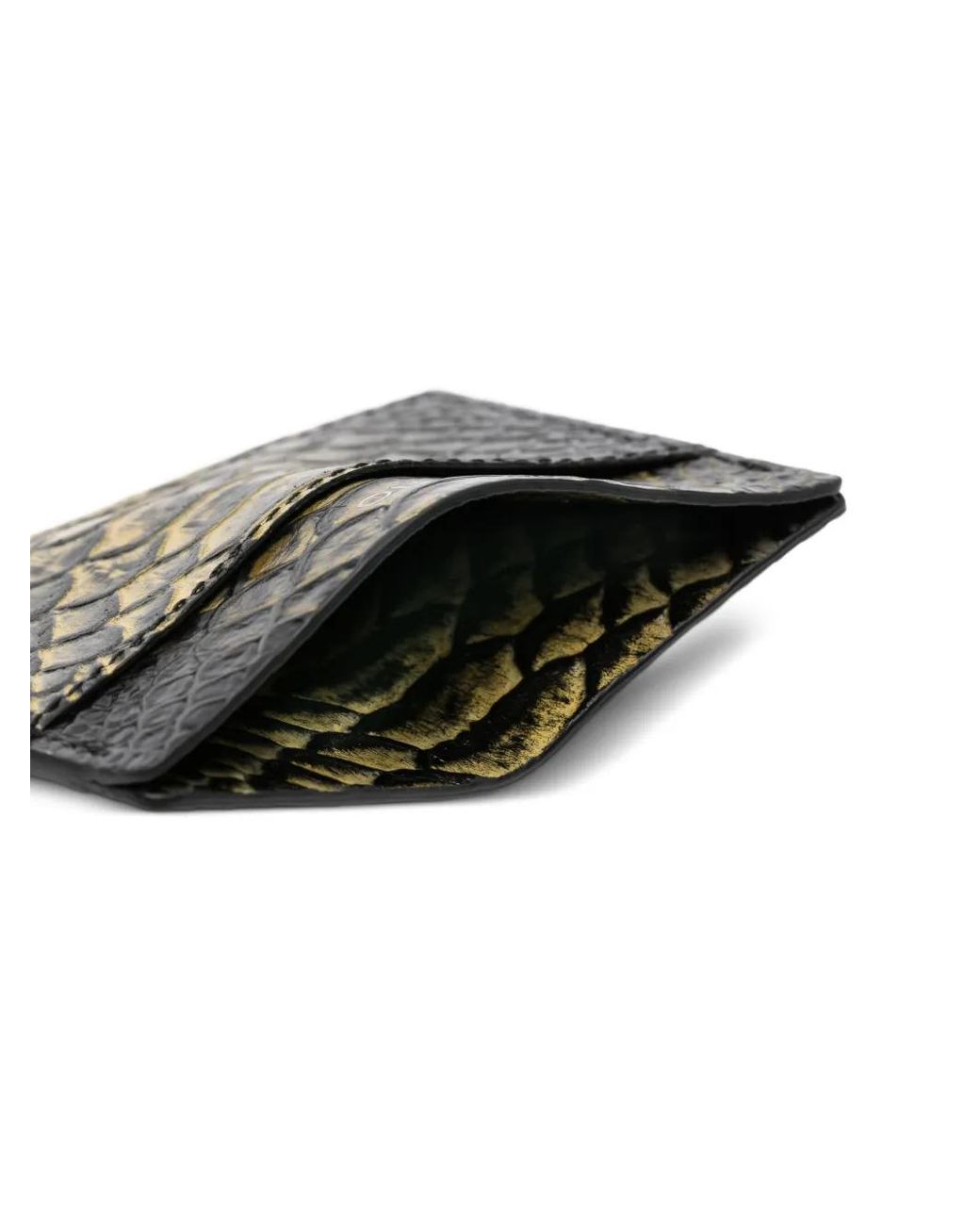 SAPIO Snake-Effect Card Holder in Gray | Lyst