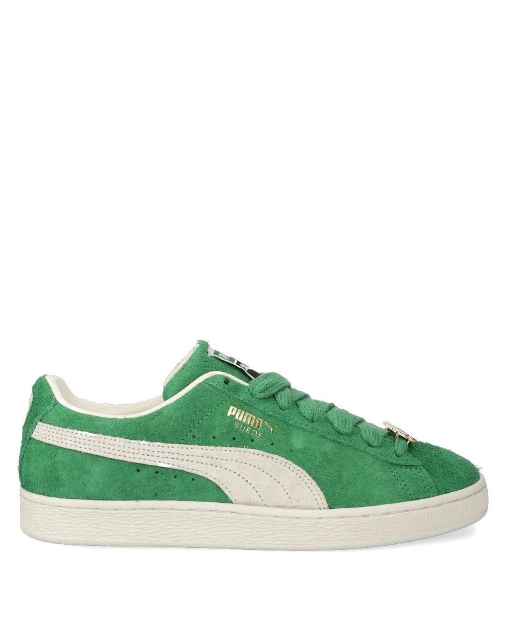 PUMA Suede Fat Lace Sneakers in Green | Lyst