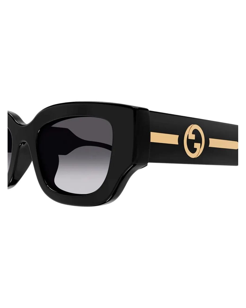 Gucci Interlocking G-Logo Sunglasses in Black | Lyst