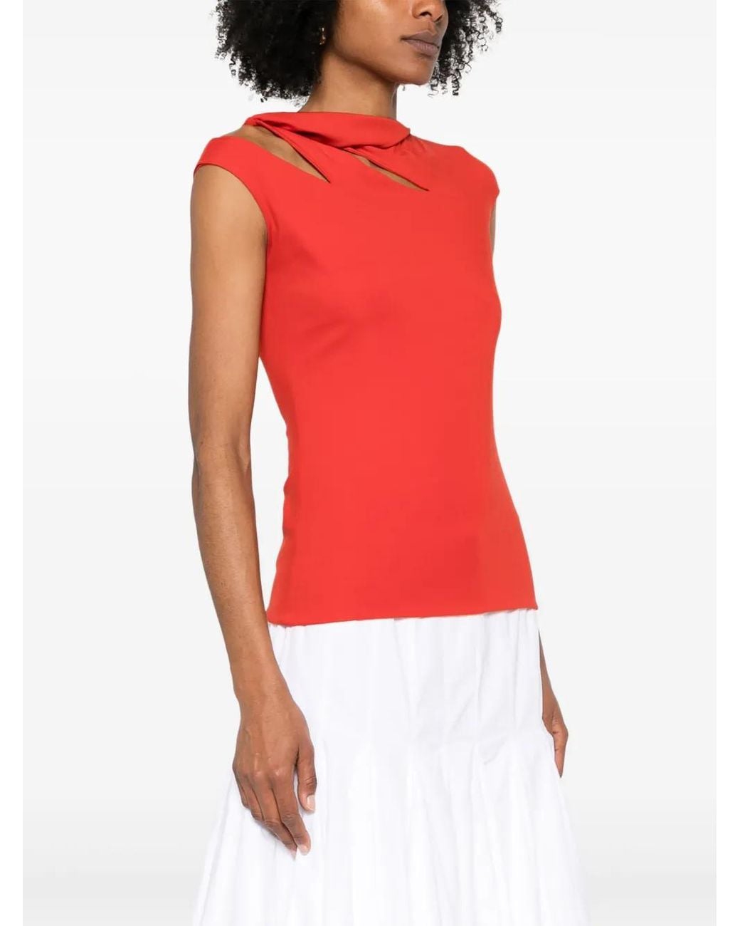 MOOS STUDIO Lipstick Theory Top in Red | Lyst