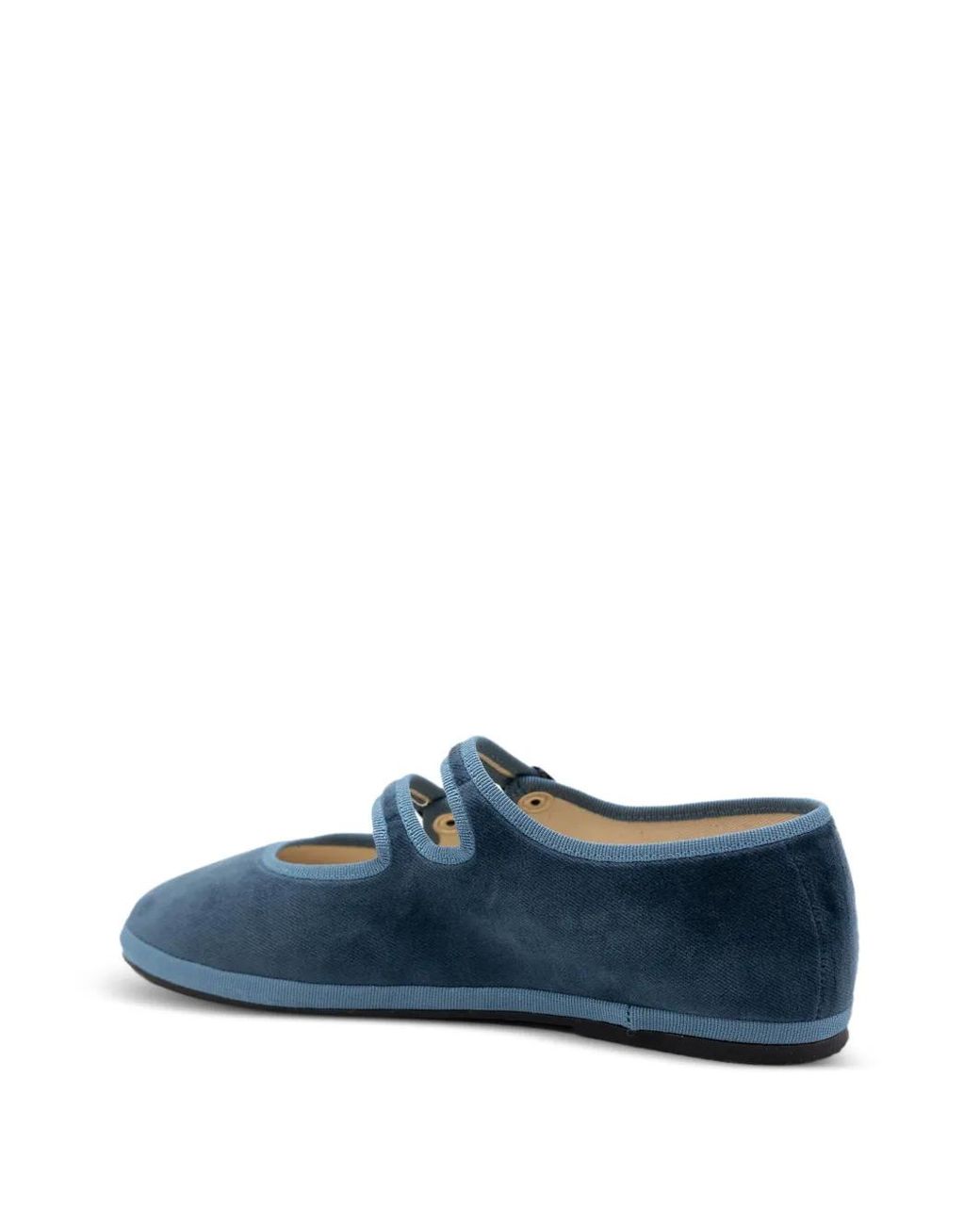 Gondolina Rialto Mary Jane Double-Lace Ballet Flats in Blue | Lyst