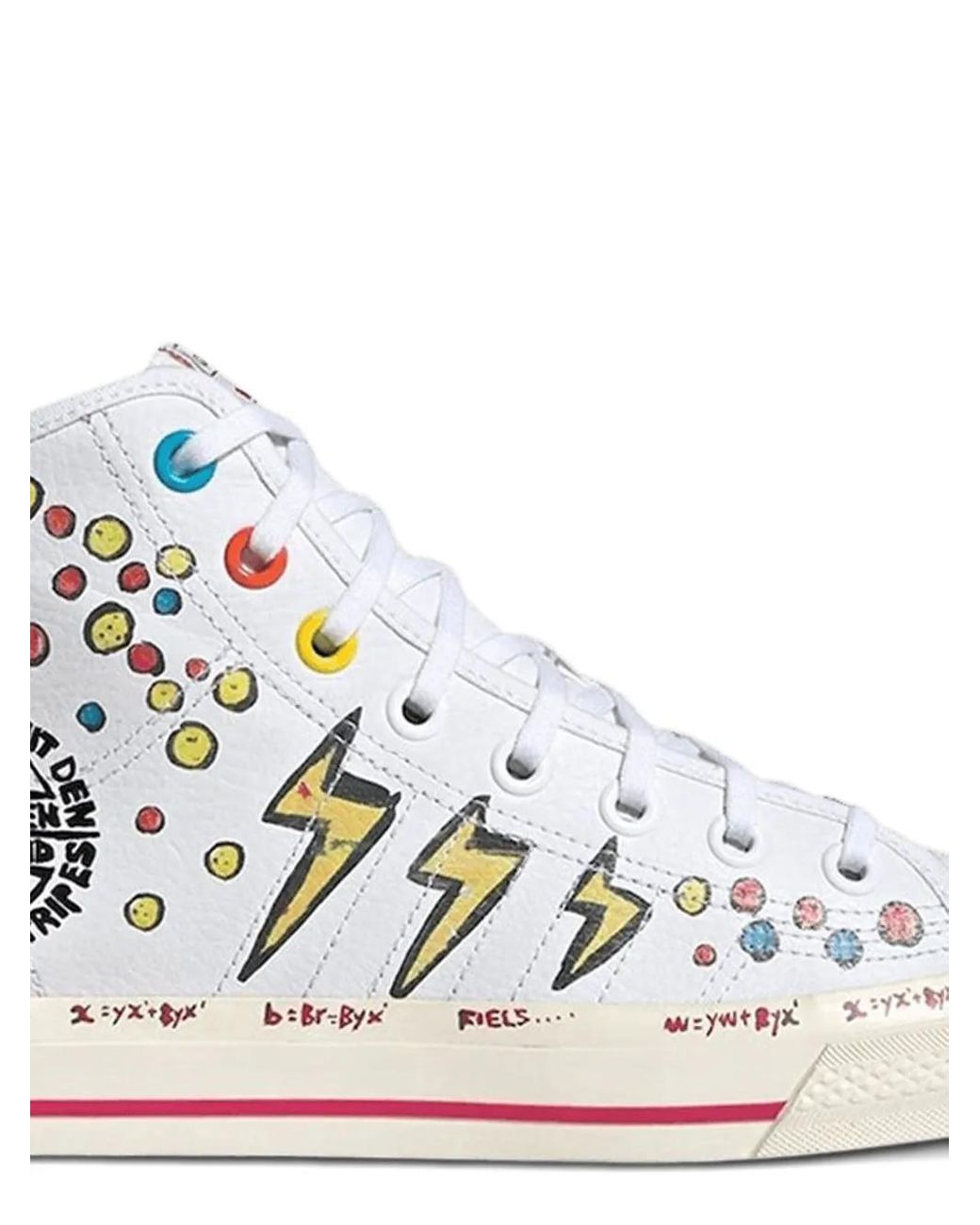 adidas Nizza Rf "Kasing Lung X Mickey Mouse" High Top Sneakers in White ...