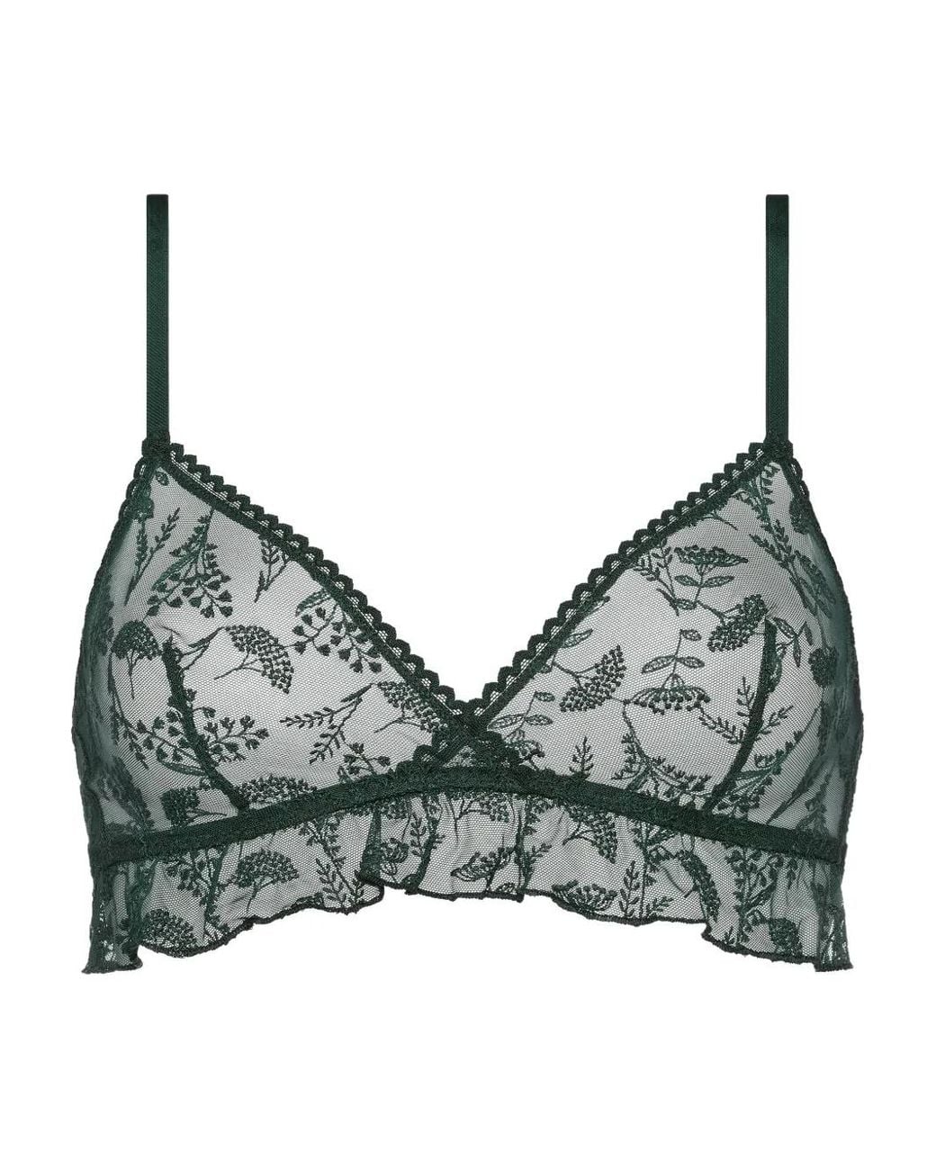 Eres Clochette Wireless Triangle Bra in Grey | Lyst UK