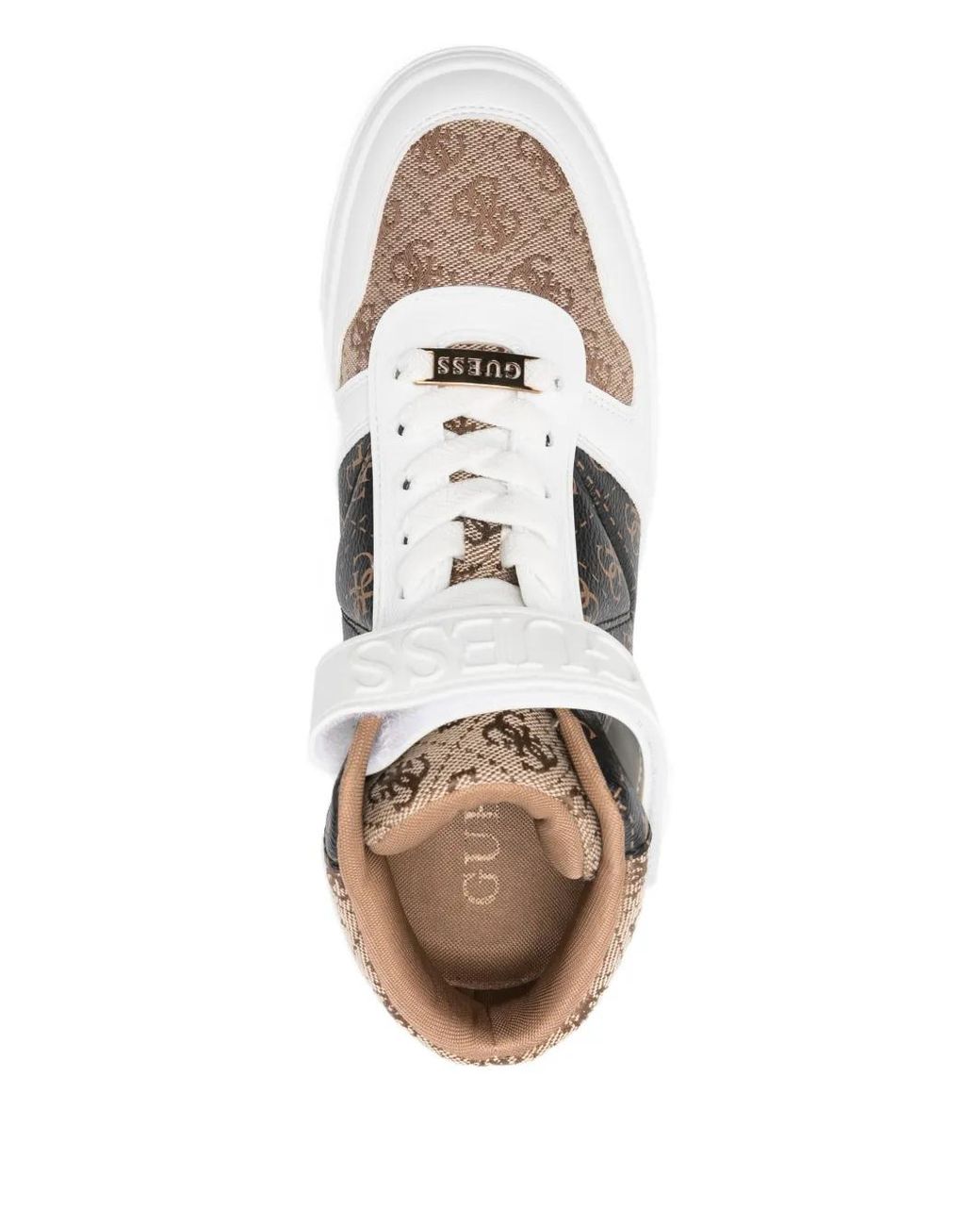Guess Rubeka 4G Platform Sneakers in White | Lyst UK