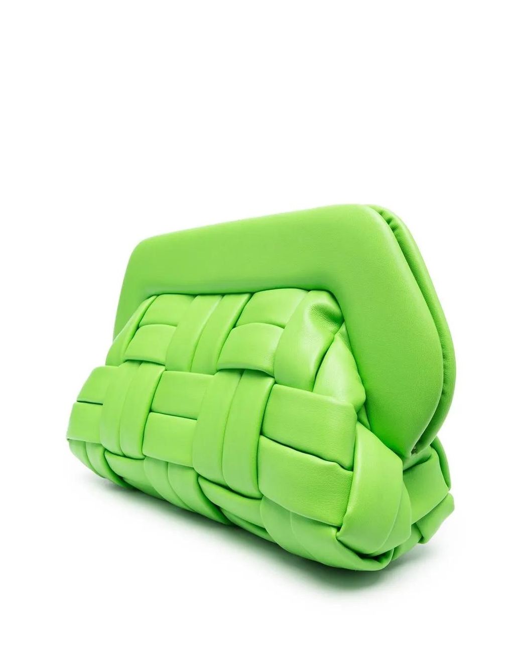 THEMOIRÈ Bios Weaved Mantis Clutch Bag in Green | Lyst