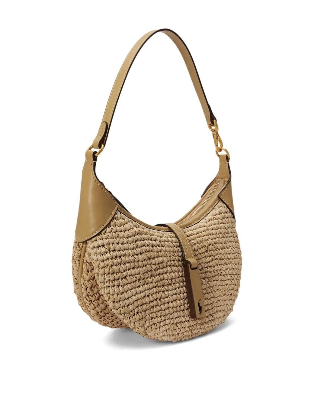 Polo Ralph Lauren Polo Id Shoulder Bag in Natural | Lyst