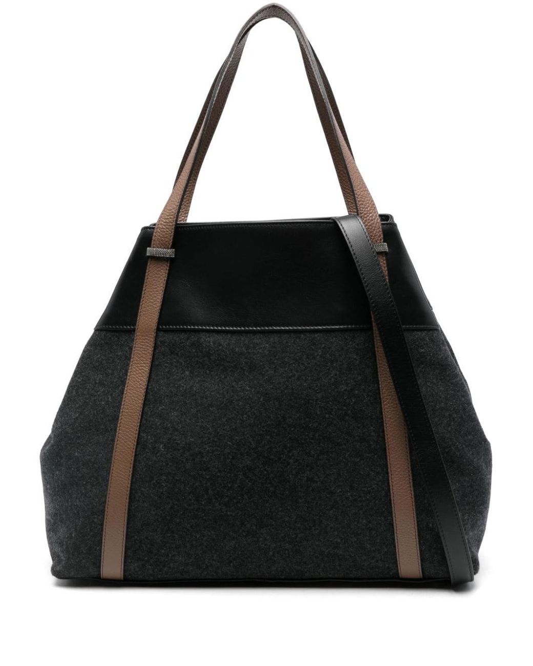 Peserico Felted Tote Bag in Black | Lyst