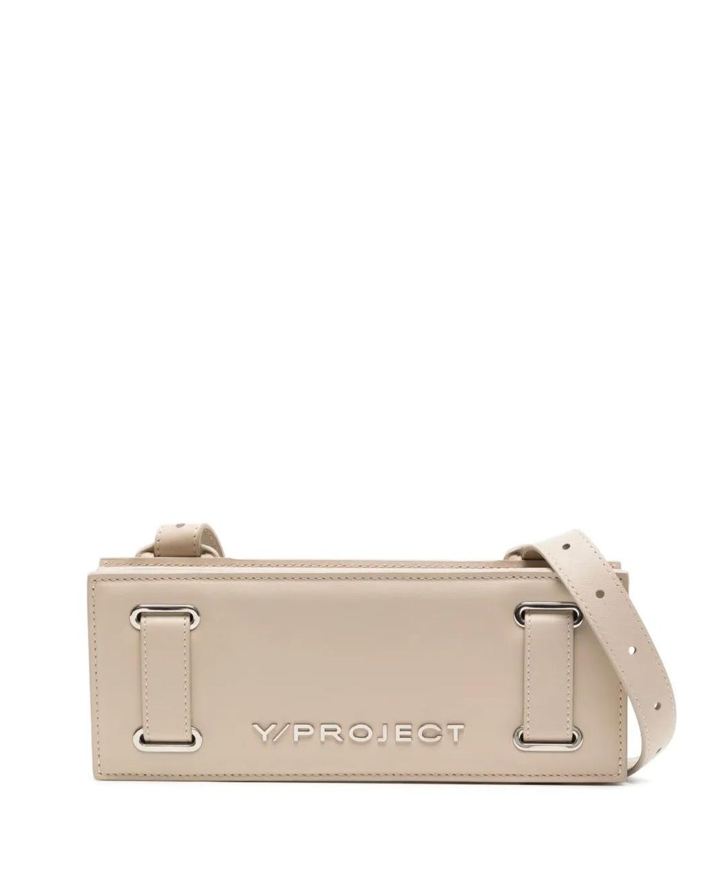 Y. Project Logo-Plaque Accordion Bag in Natural | Lyst