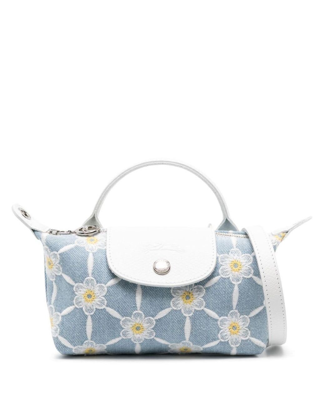 Longchamp Le Pliage Collection Mini Bag in Blue | Lyst UK