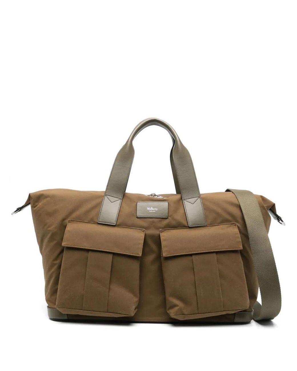 Mulberry Heritage Waxed Day Clipper Holdall in Brown for Men | Lyst