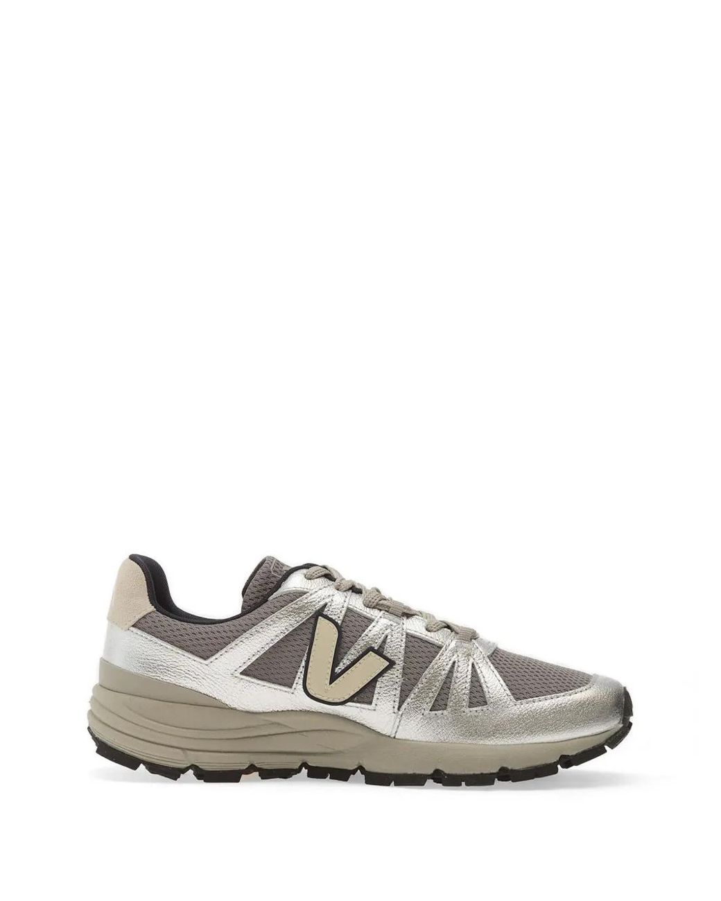 Veja Salar Metallic-Effect Sneakers in White | Lyst UK
