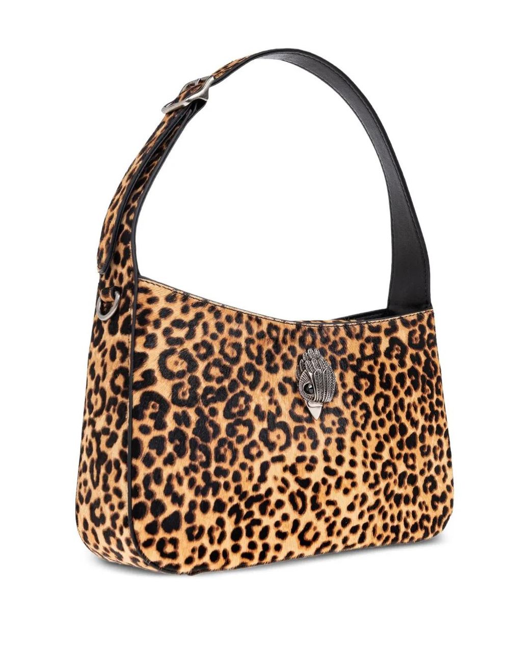Kurt Geiger Bond Leopard-Print Shoulder Bag in Metallic | Lyst