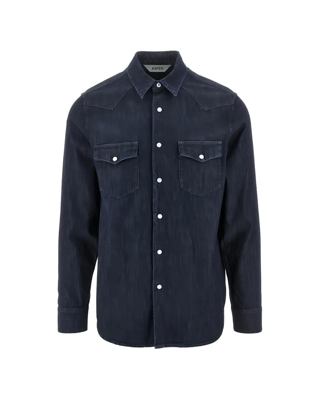 Aspesi West Shirt in Blue for Men | Lyst UK
