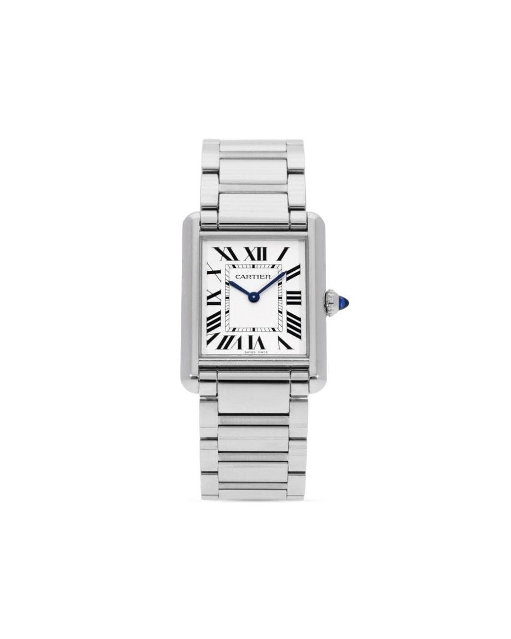 Cartier 2024 Unworn Tank Must 34Mm in White | Lyst