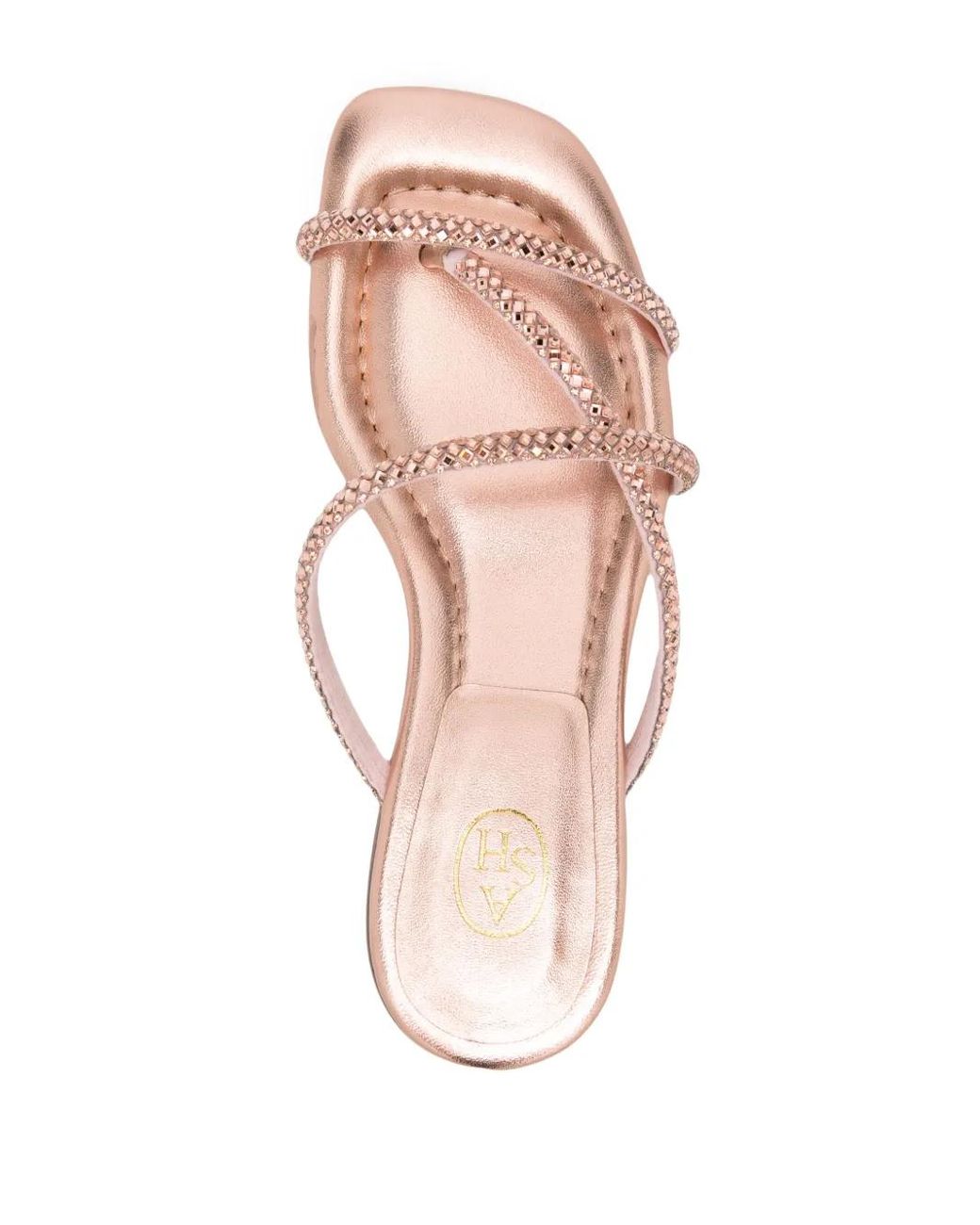Ash Rubis Crystal-Embellished Slides in Pink | Lyst