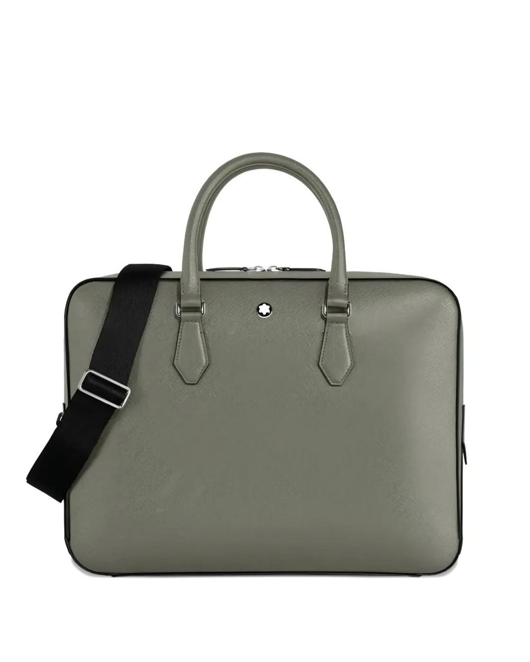 Montblanc Leather Laptop Bag in Black for Men | Lyst