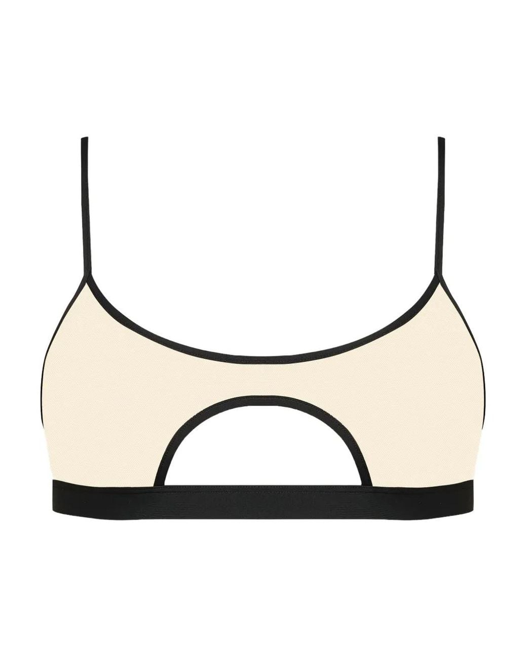 Maison Close Pure Tentation Cut-Out Bra in Natural | Lyst UK