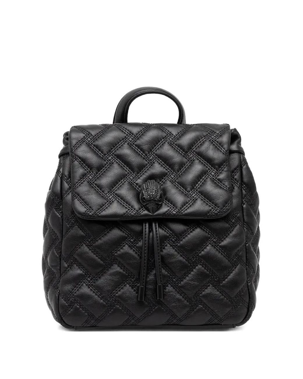 Kurt Geiger Quilted-Leather Backpack in Black | Lyst