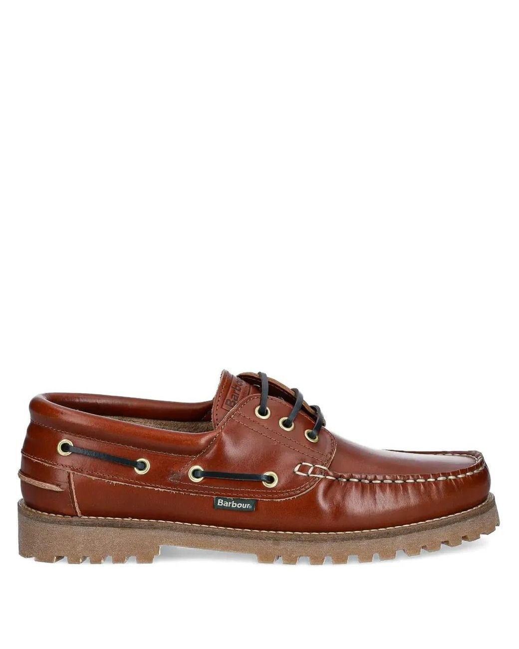 Barbour Deck Boat Shoes in Brown for Men | Lyst