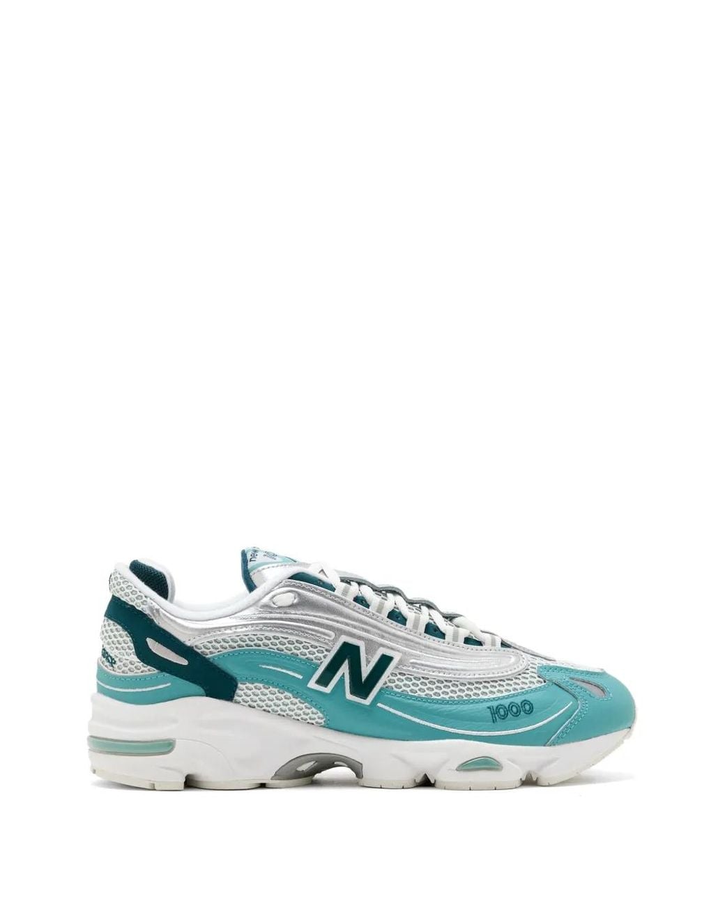 New Balance 1000 Logo-Detail Mesh Sneakers in Blue for Men | Lyst UK