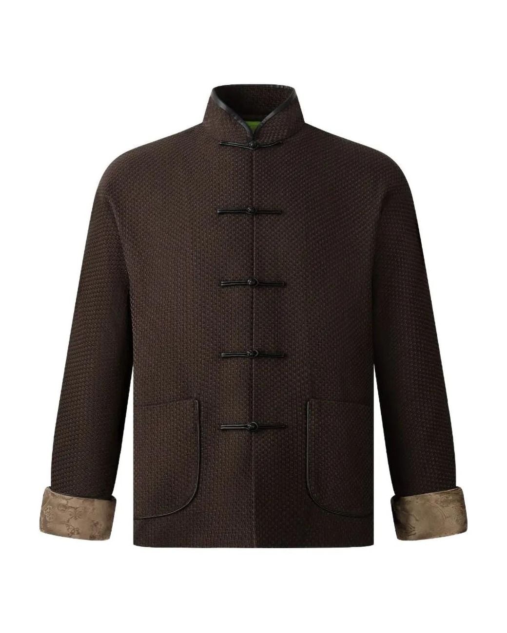 Shanghai Tang Frog-Button Jacket in Black for Men | Lyst