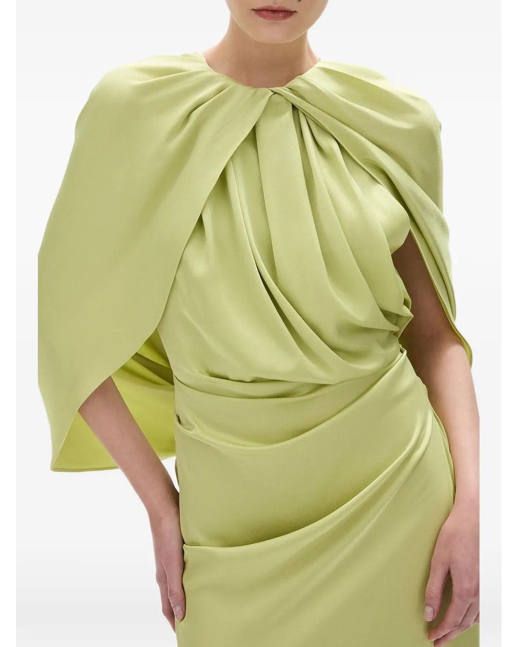 Rachel Gilbert Robe Longue Hallie À Design Drapé in Green | Lyst