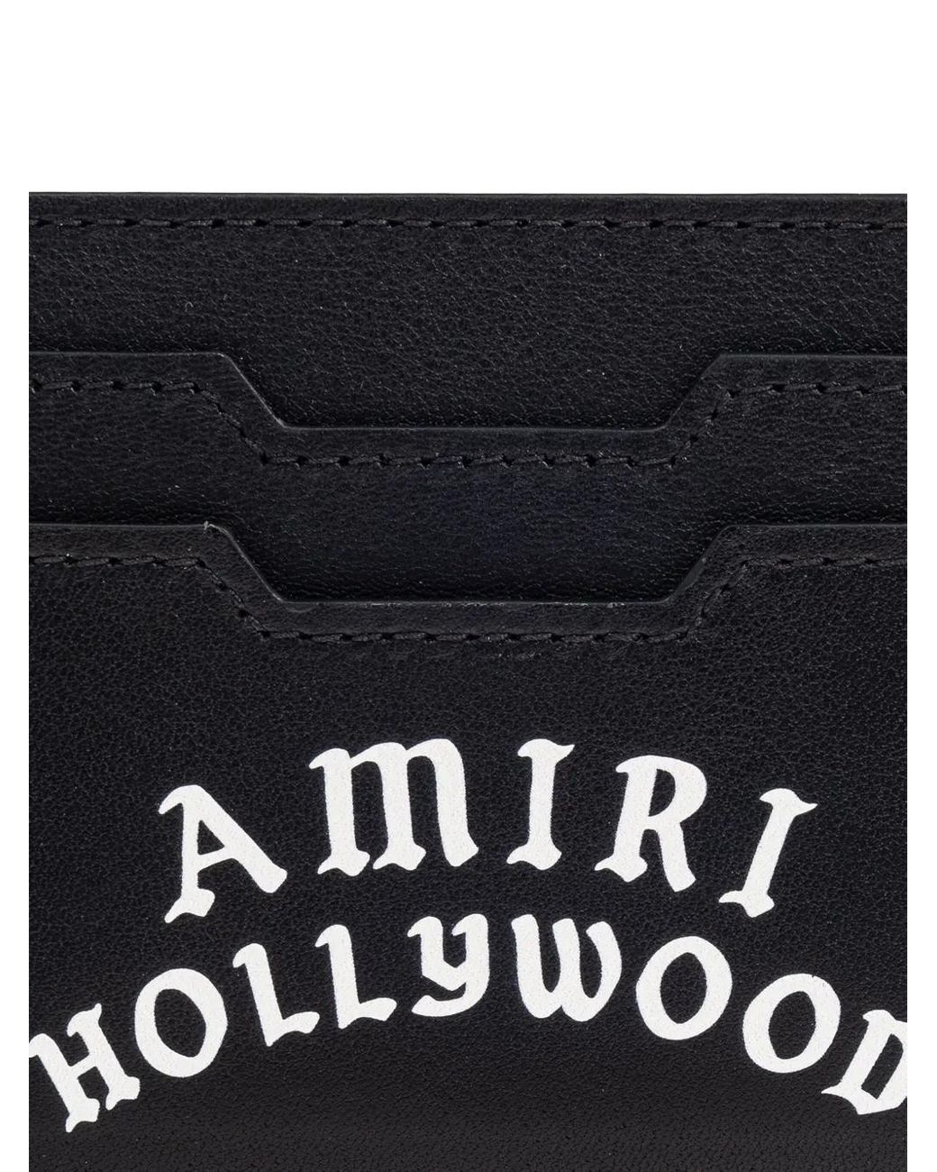 Amiri Hollywood Logo-Embellished Card Holder in Black for Men | Lyst
