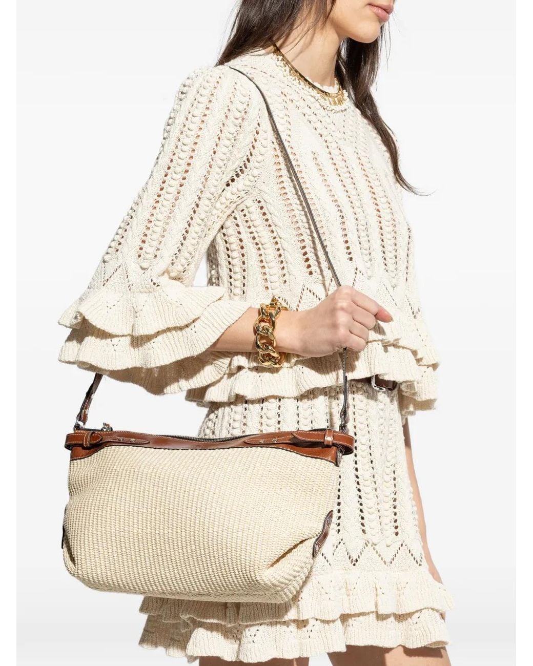 Isabel Marant Woven Leather Tote Bag in Natural | Lyst