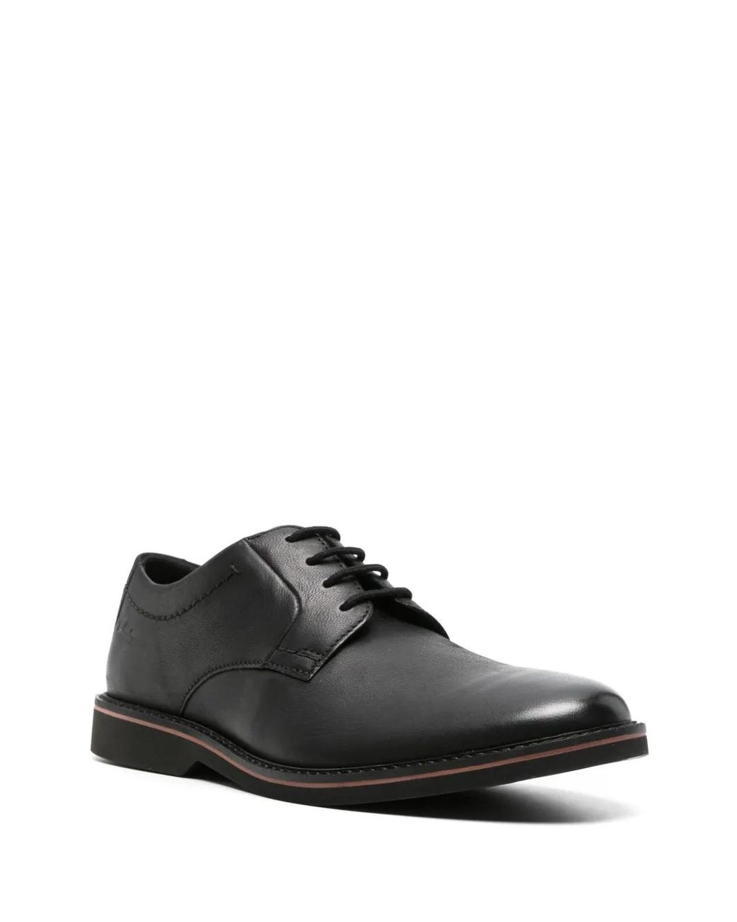 Clarks Atticus Ltlace Leather Derby Shoes in Black for Men | Lyst
