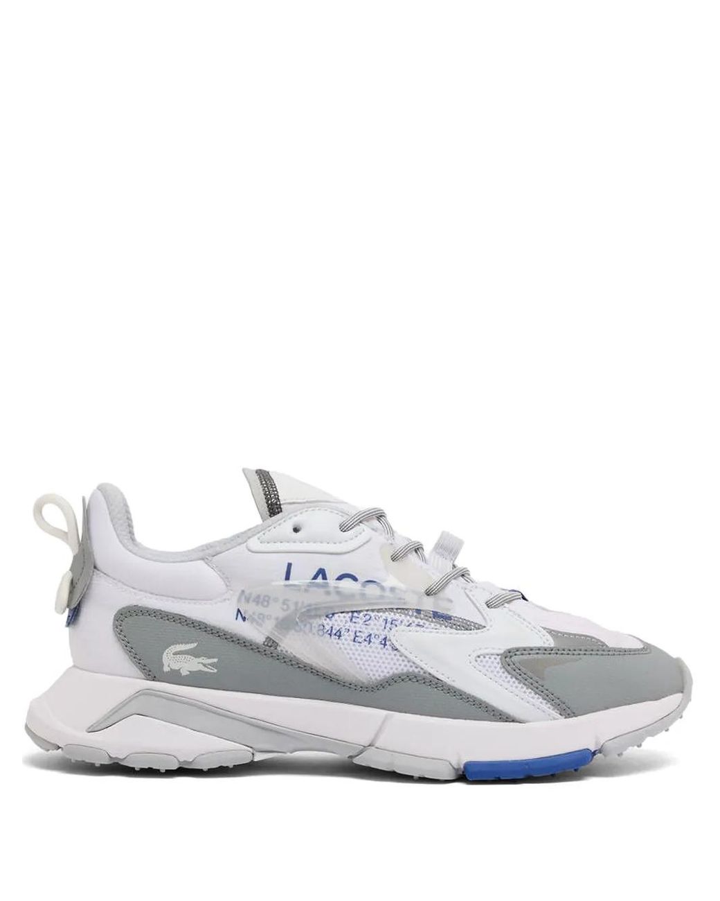 Lacoste Neo Tech Logo-Print Sneakers in White for Men | Lyst
