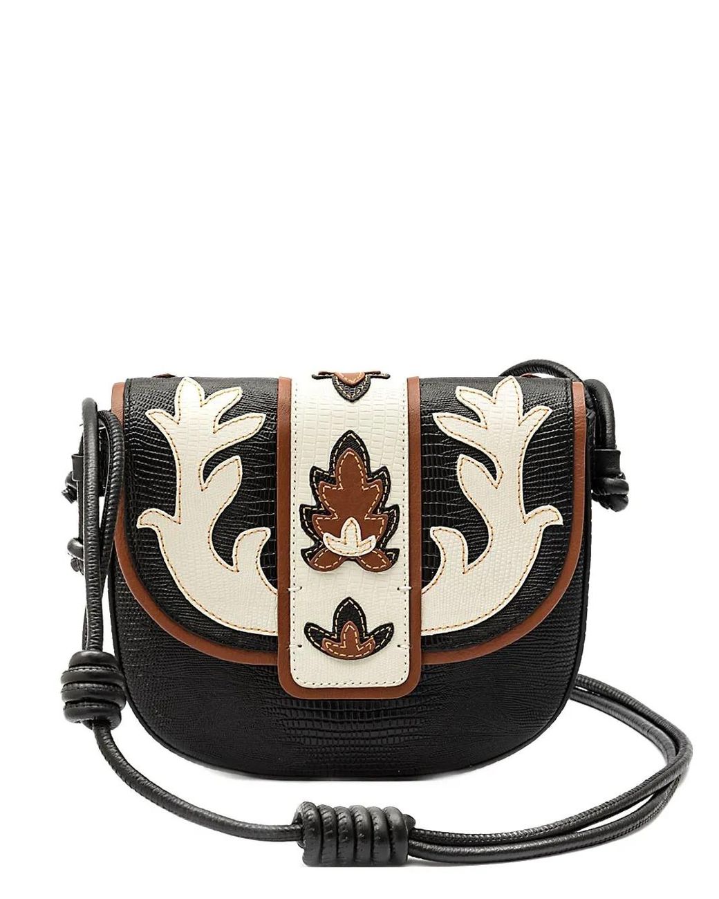 Isla Western Shoulder Bag in Black | Lyst