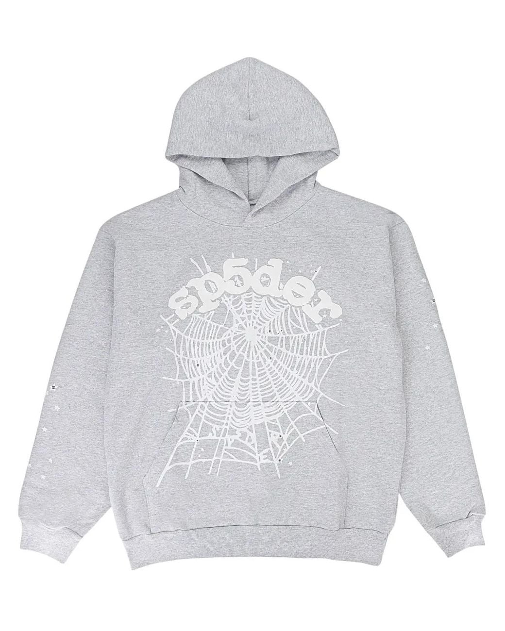 Sp5der Og Web Hoodie in Gray for Men | Lyst