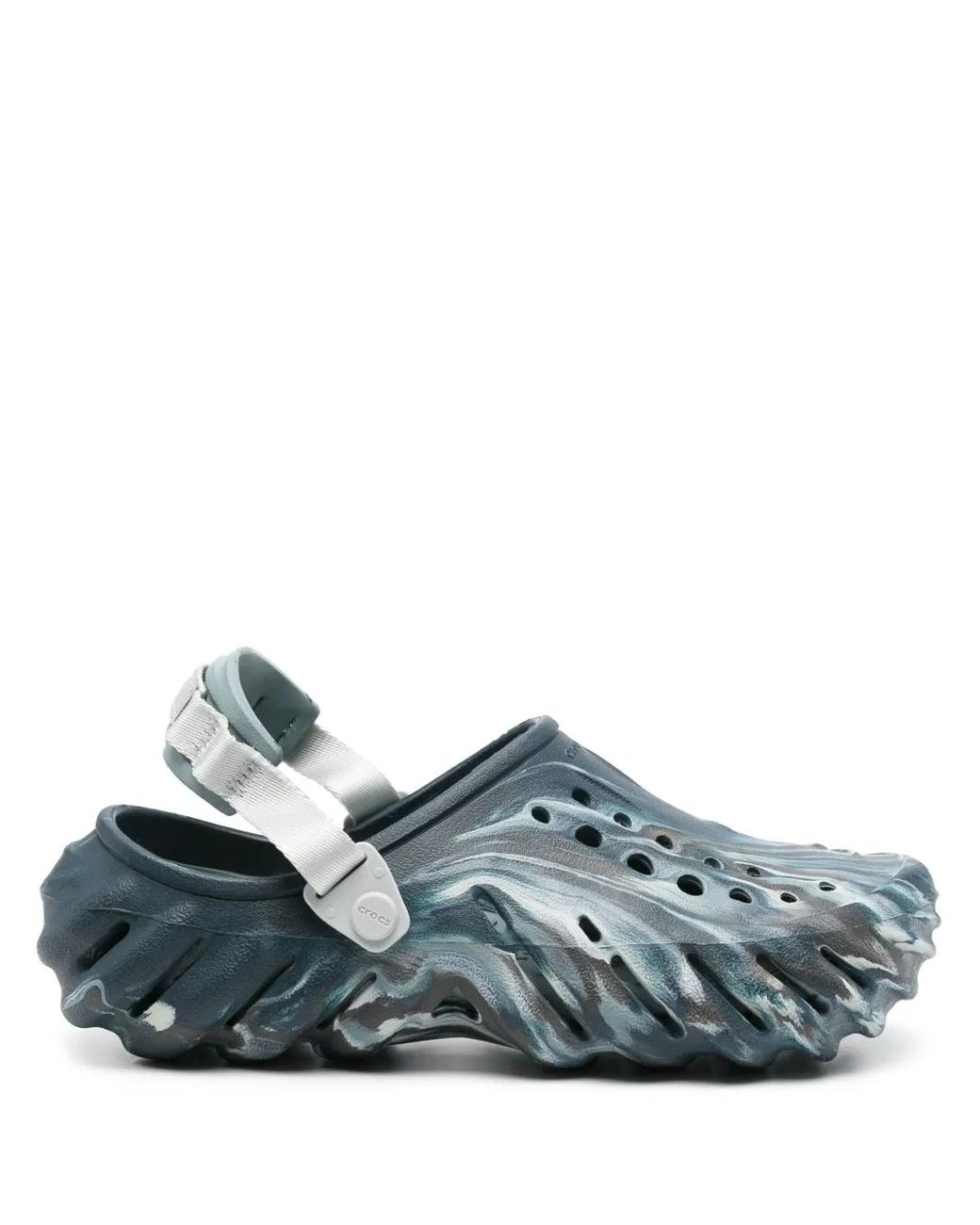 Crocs™ Marbled Clog Slides in Blue | Lyst