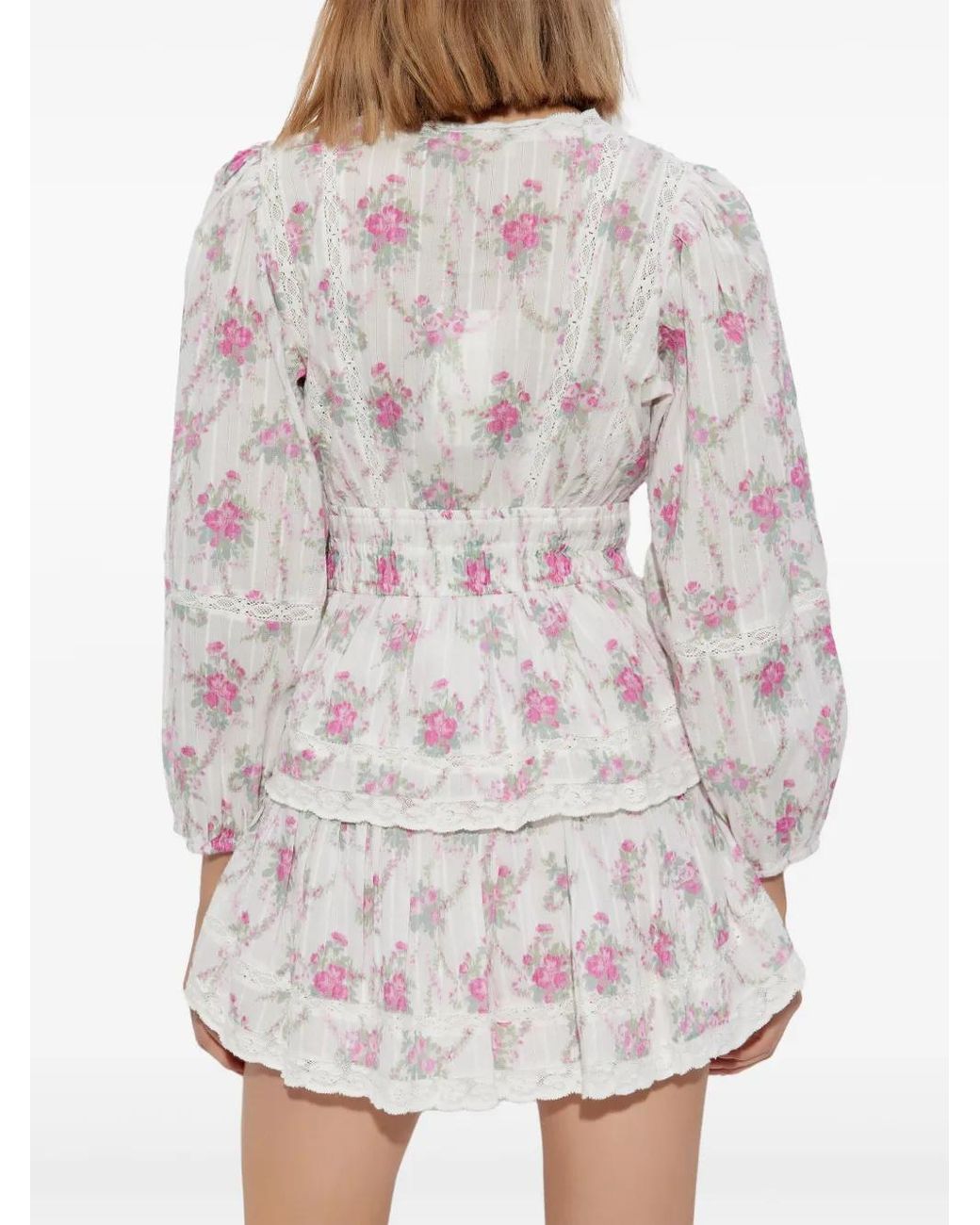 LoveShackFancy Mellini Dress in White | Lyst