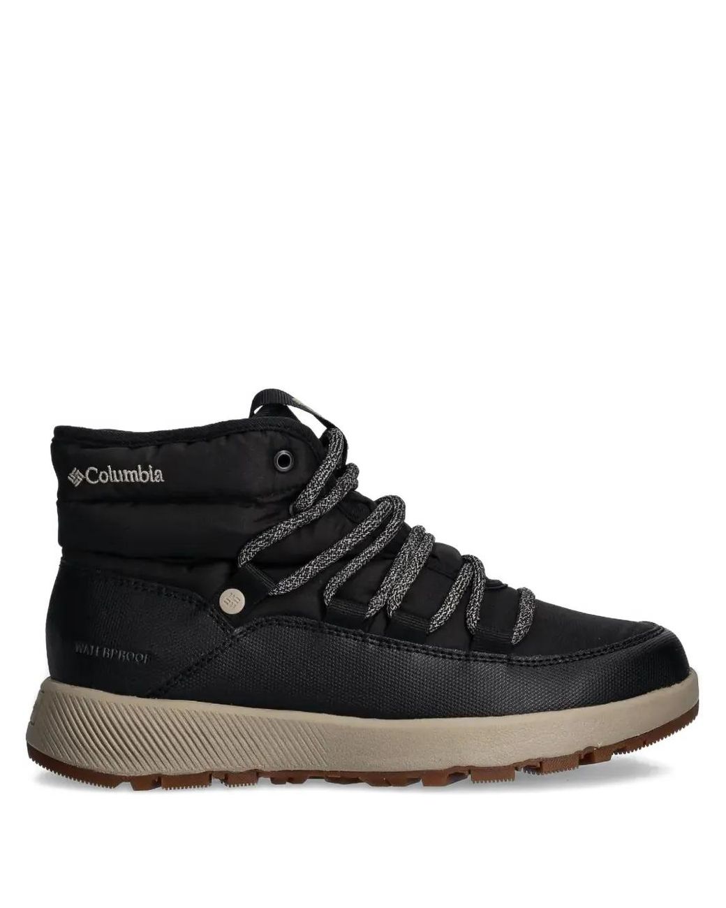Columbia Padded Lace-Up Boots in Black | Lyst