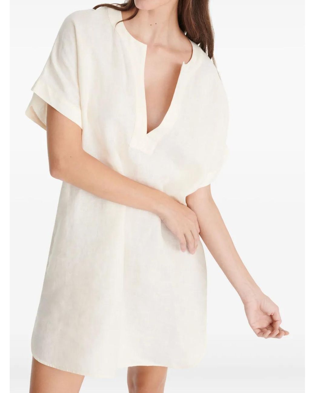 Eres Favorite Mini Dress in White | Lyst