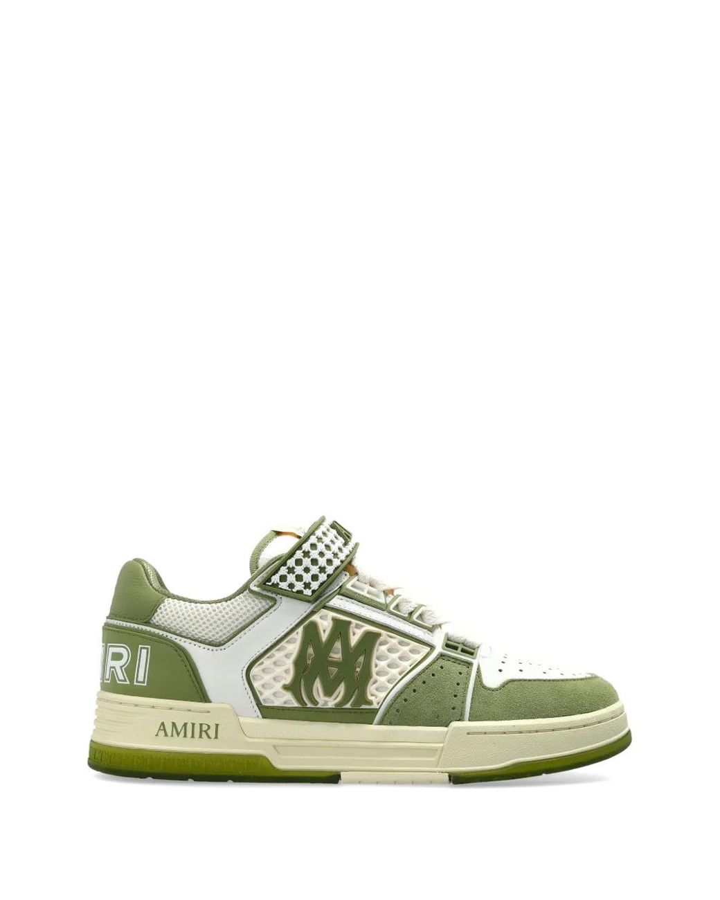 Amiri Logo-Appliqué Perforated-Detail Sneakers in Green for Men | Lyst UK