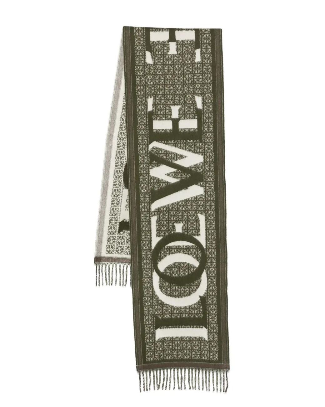 Loewe Love Scarf in Green for Men | Lyst UK