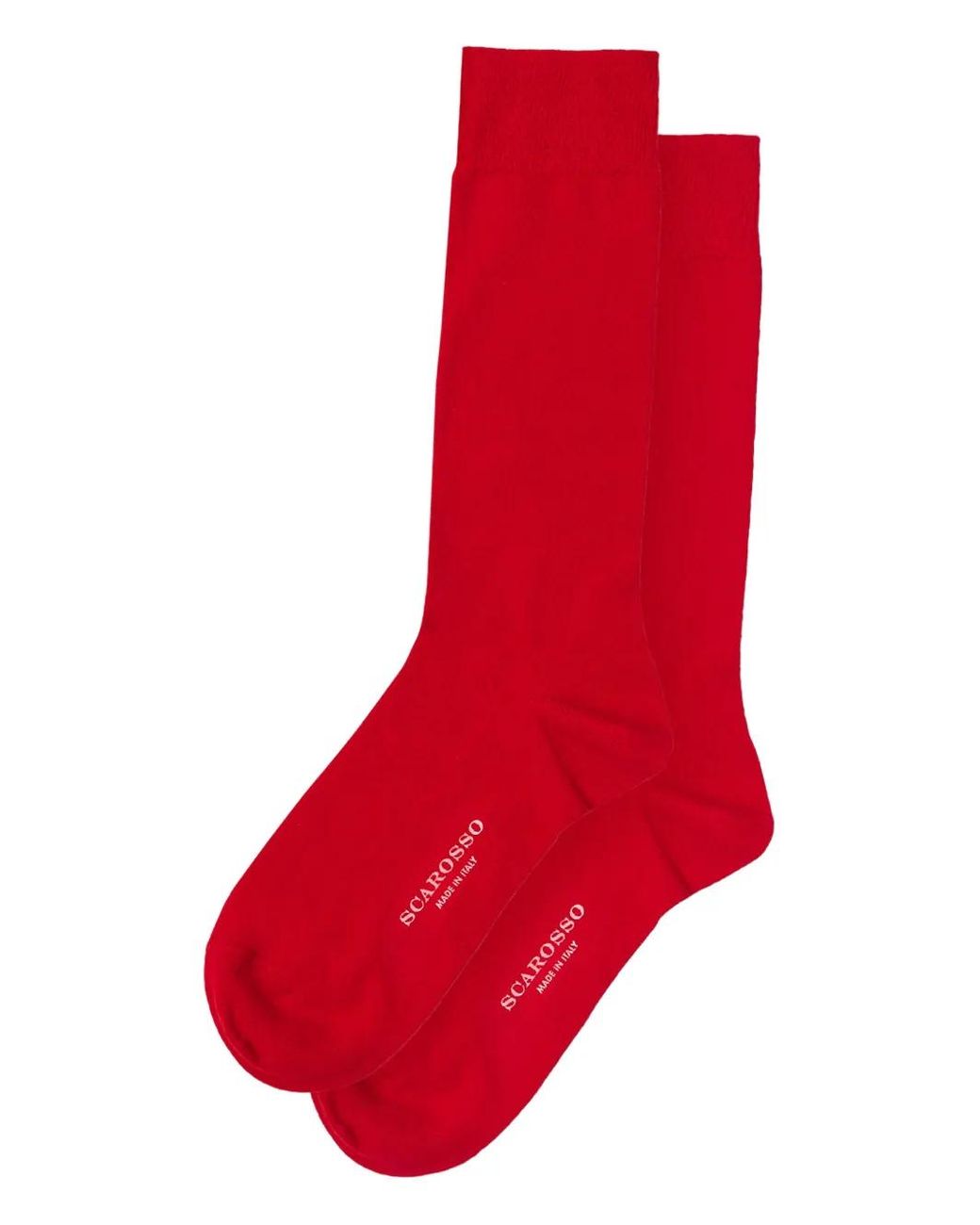 SCAROSSO Logo Socks in Red for Men | Lyst UK